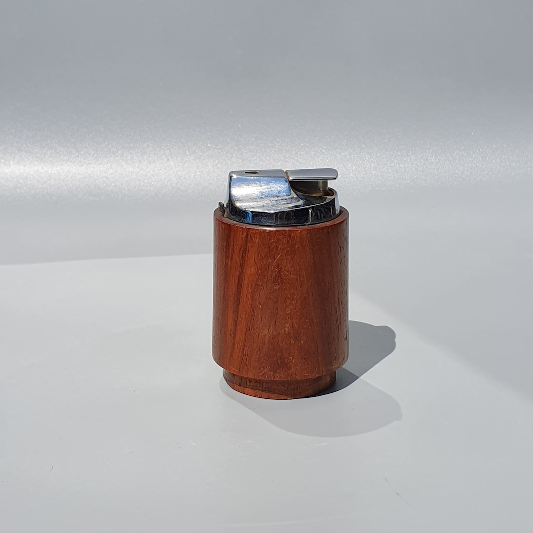 Vintage Ronson Teak Chrome Table Lighter Varaflame - Etsy