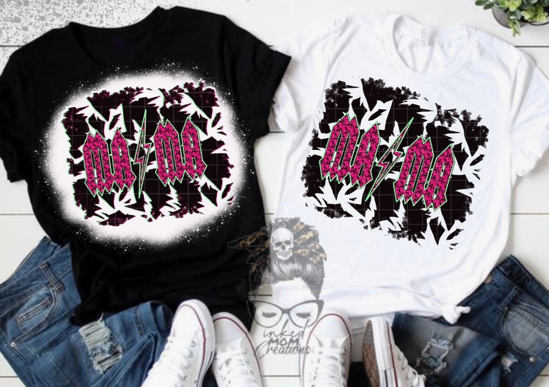 AC/DC Inspired Mama Design Digital Png - Etsy