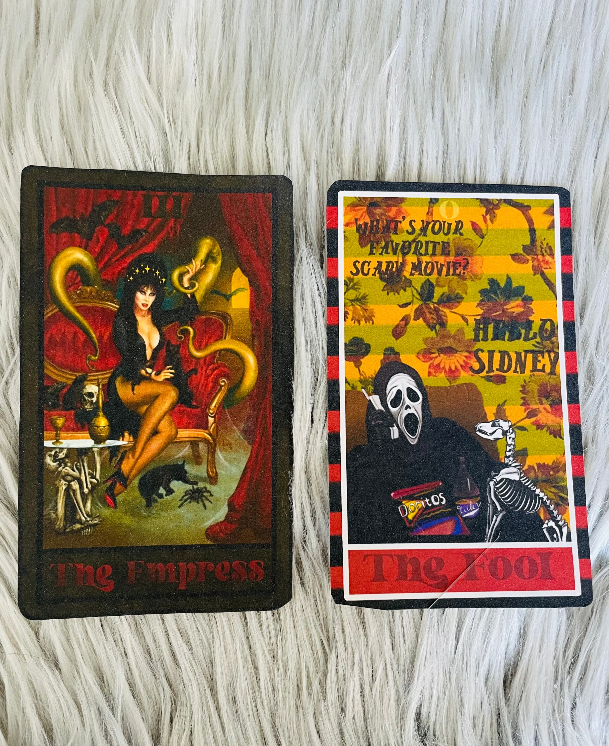 Horror Movie Tarot Card Postcards Chucky It Carrie Rocky - Etsy