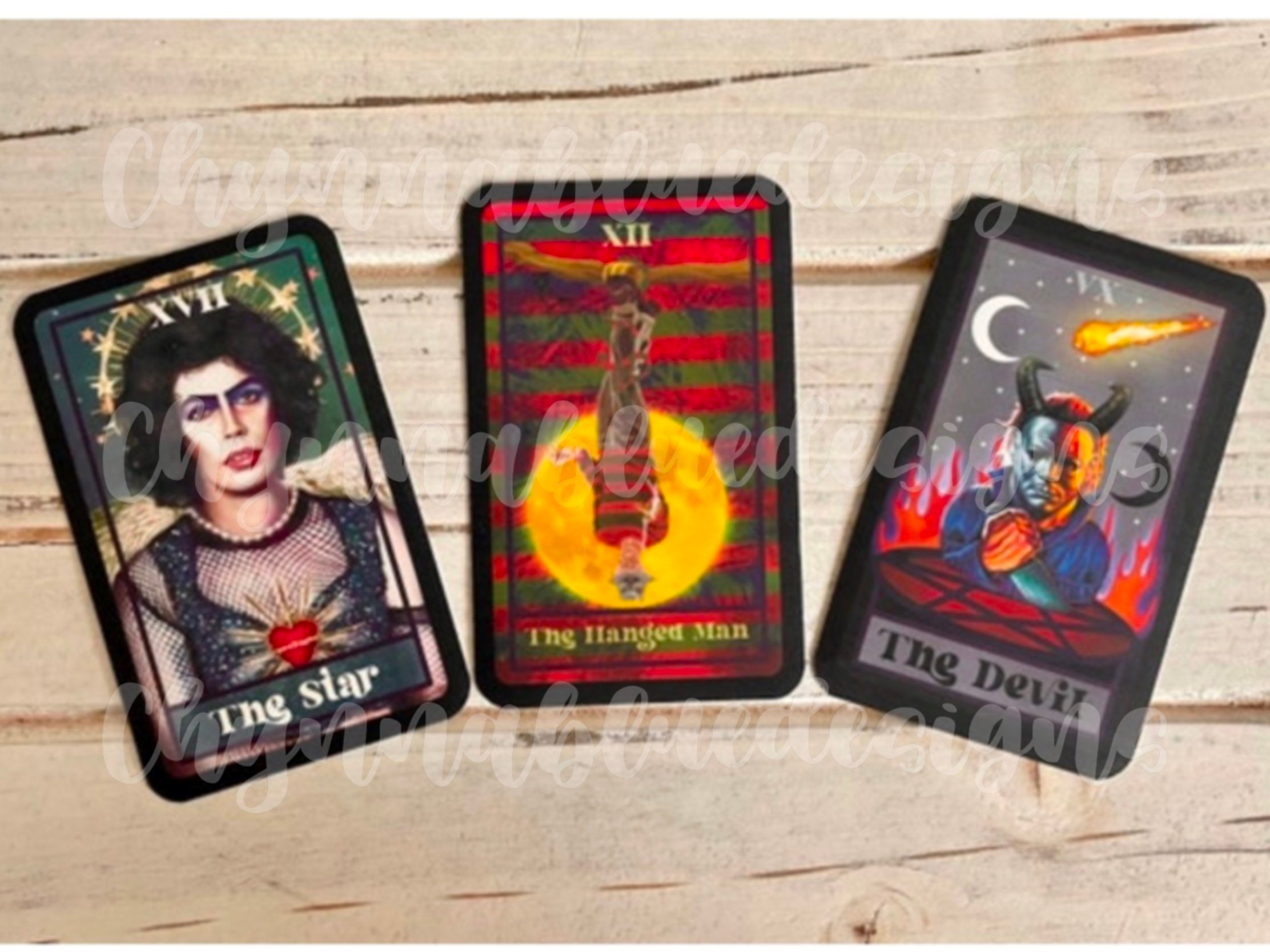 Horror Movie Tarot Card Stickers for Laptop Phone & More - Etsy