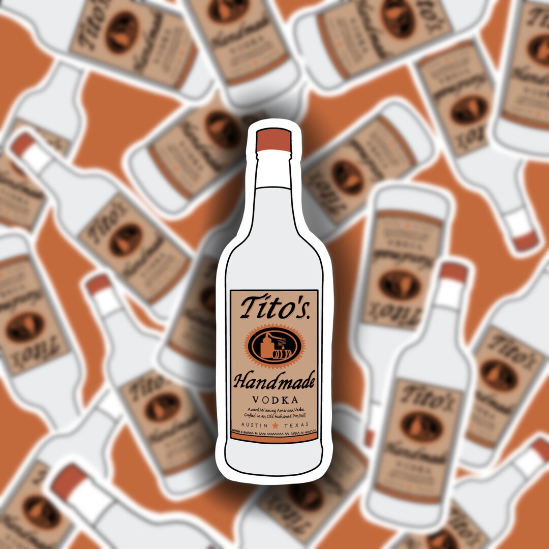 Alcohol Sticker Bottle Sticker Vodka Sticker - Etsy