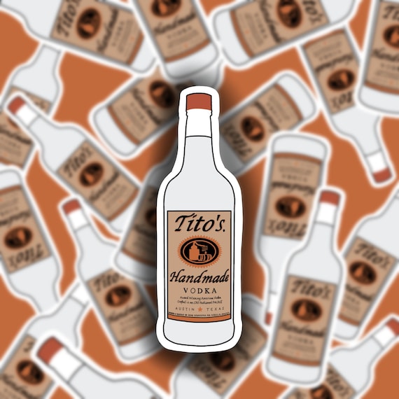 Phone Decals & Skins Tito sticker Bottle Sticker Alcohol Sticker ...