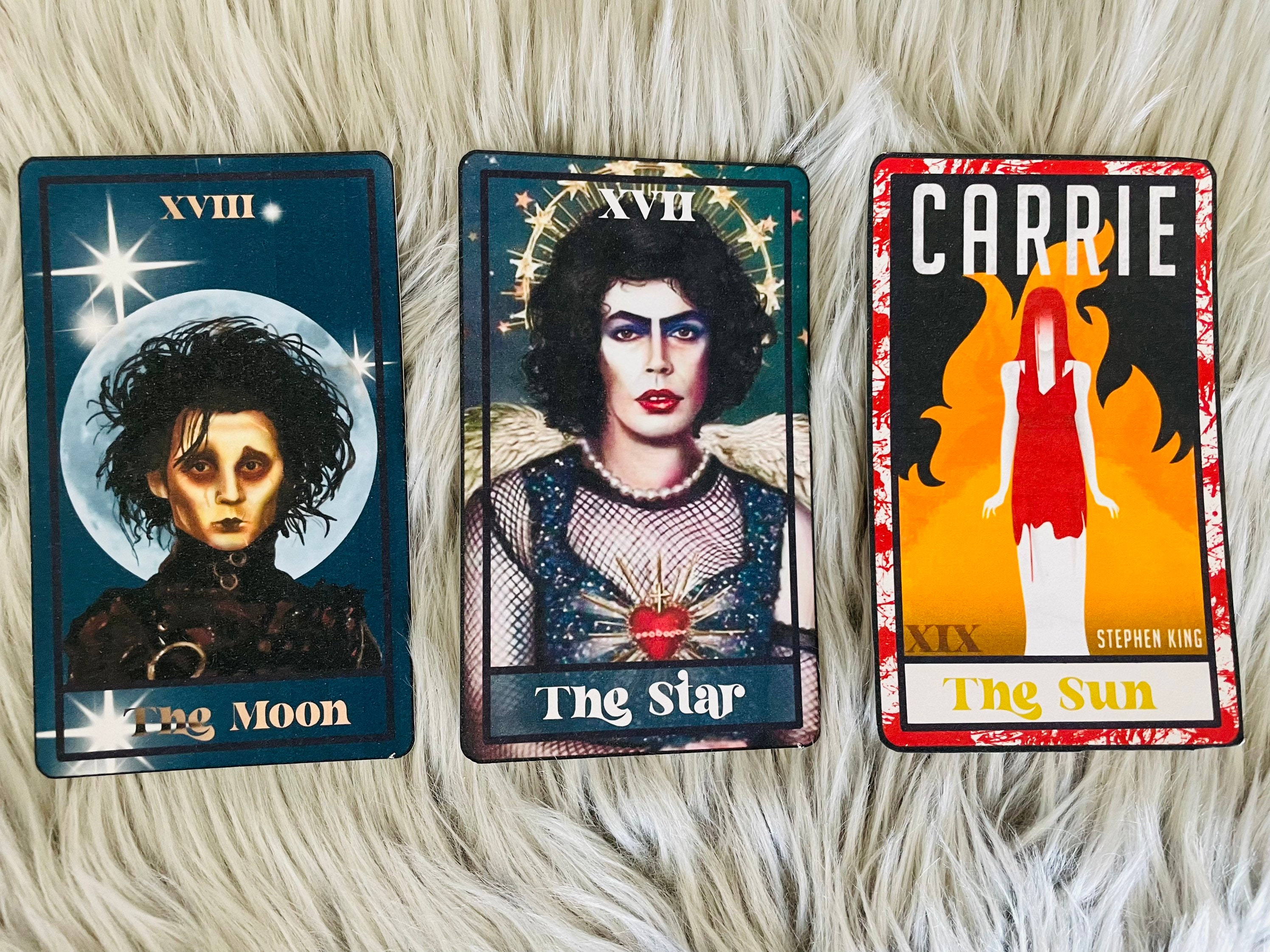 Horror Movie Tarot Card Postcards Chucky It Carrie Rocky - Etsy
