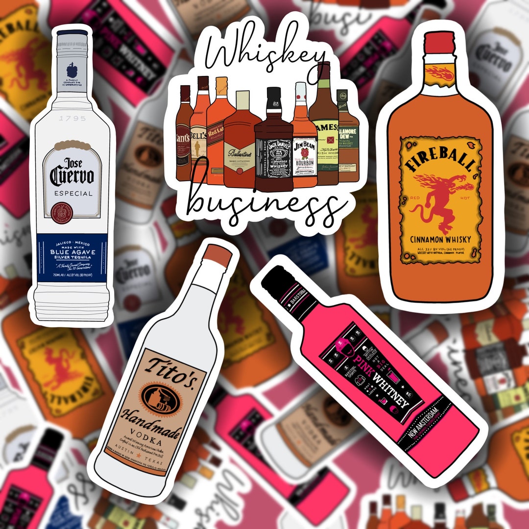 Bottle Stickers | Alcohol Stickers | Drinking Stickers | Sticker Pack ...