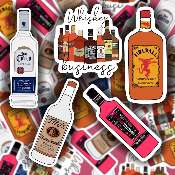 Alcohol Stickers - Etsy