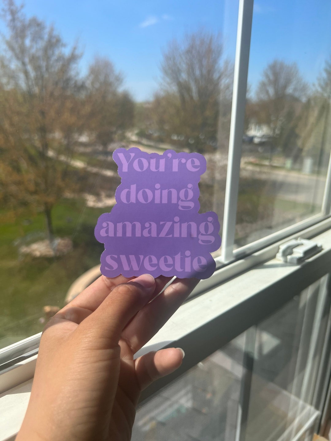 You're Doing Amazing Sweetie | Glossy Stickers | Matte Stickers | Retro ...