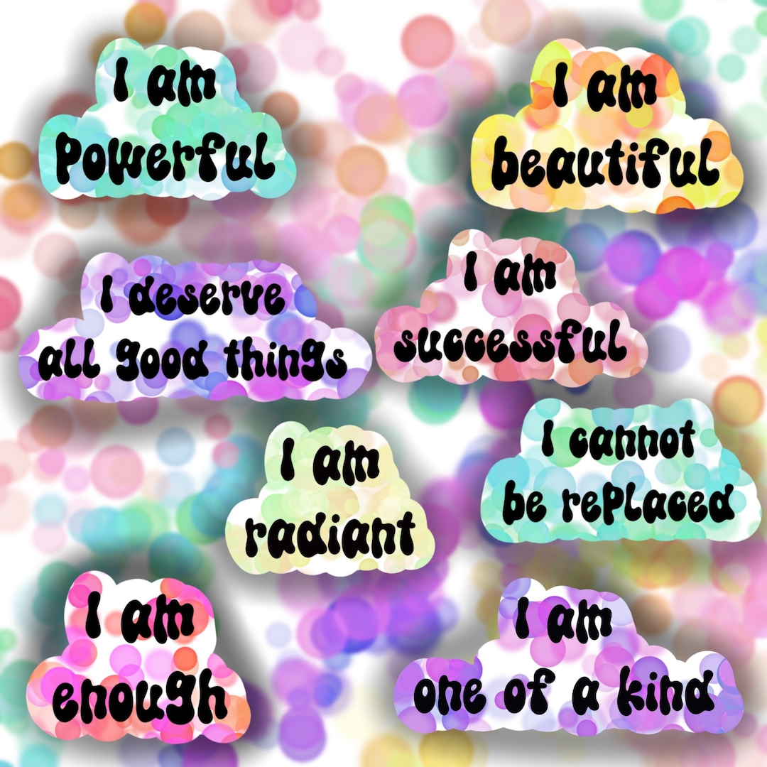 Positive Affirmation Stickers | Positive Affirmation Decals | Sticker ...