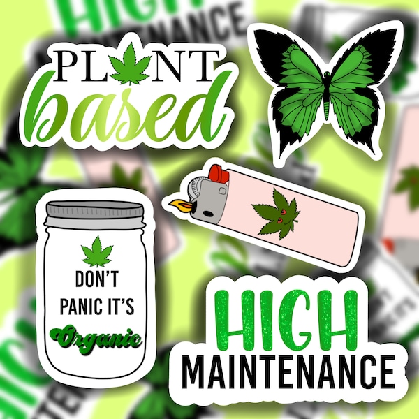 Buy Weed Stickers Online - Etsy