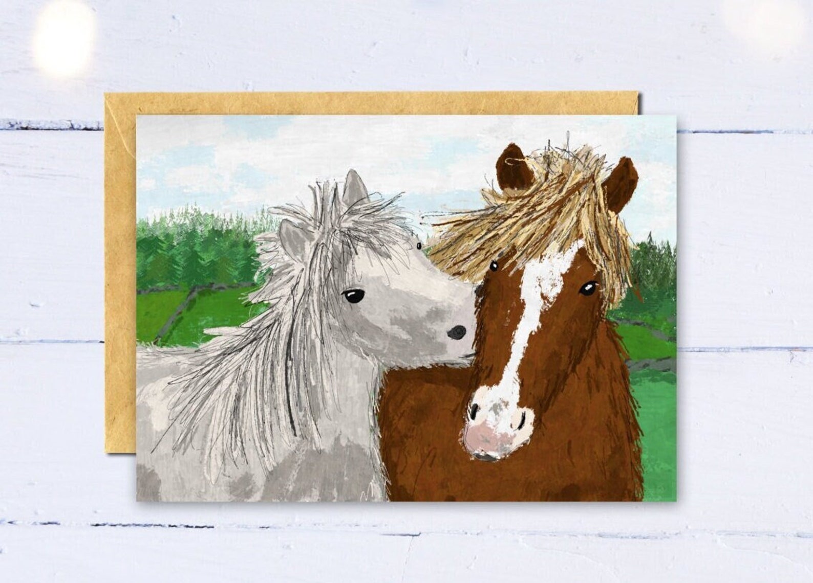 Shetland Pony Card, Horse Card, Pony Valentines Card, Horse Valentines ...