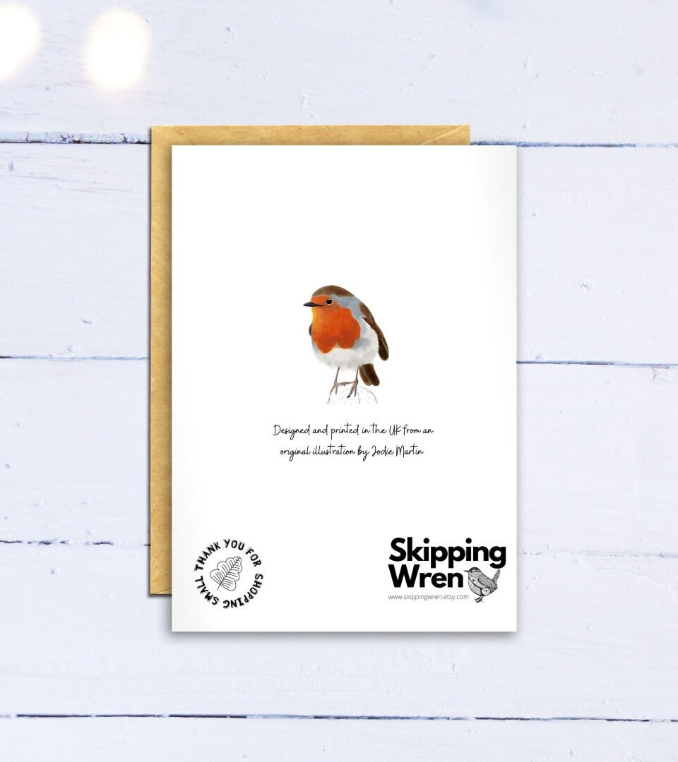 Robin Birthday Card. Birthday Card for Bird Lover. Bird Watcher ...