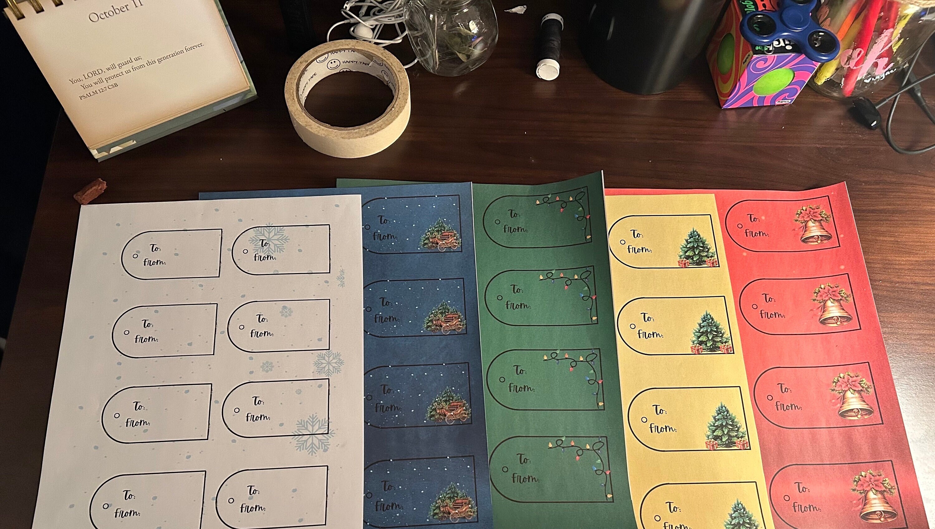 5 Christmas Gift Tag Bundle - Etsy