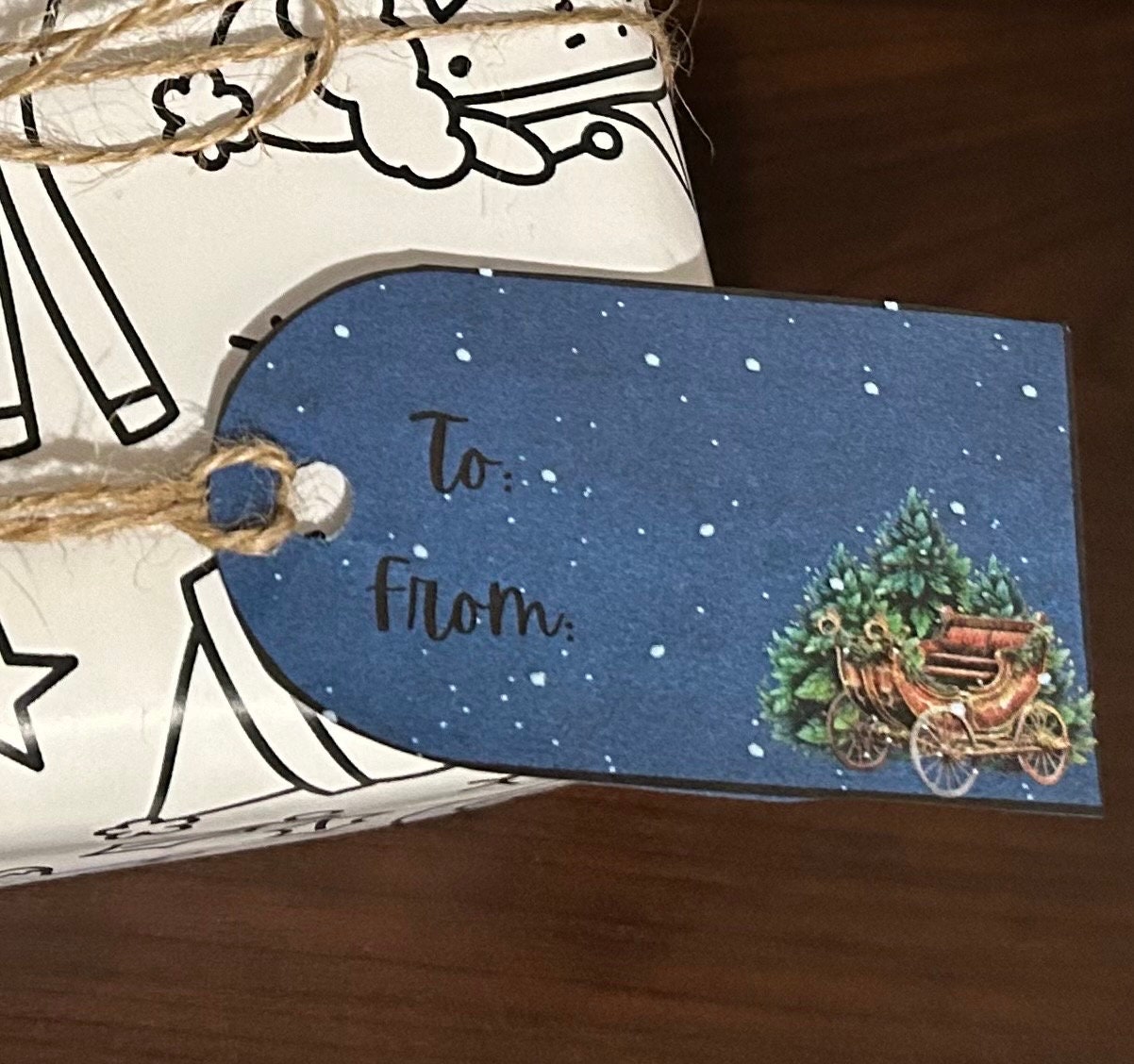 5 Christmas Gift Tag Bundle - Etsy