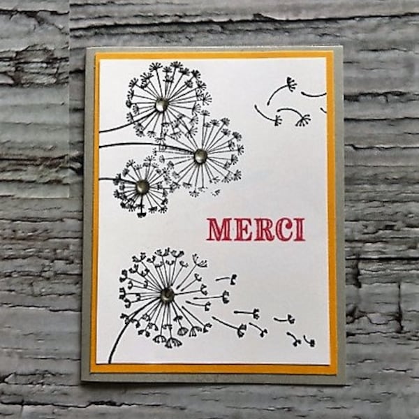 Carte Remerciement En Français - Etsy