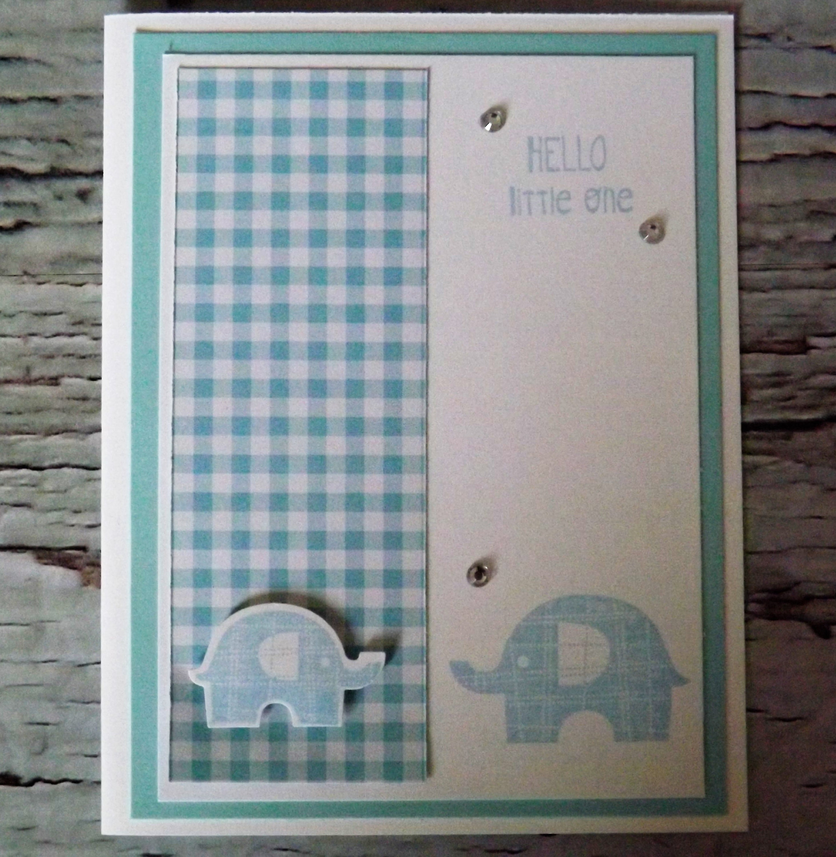 Handmade Baby Card, Baptism Card, Welcome Baby Card, Blank Baby Card ...