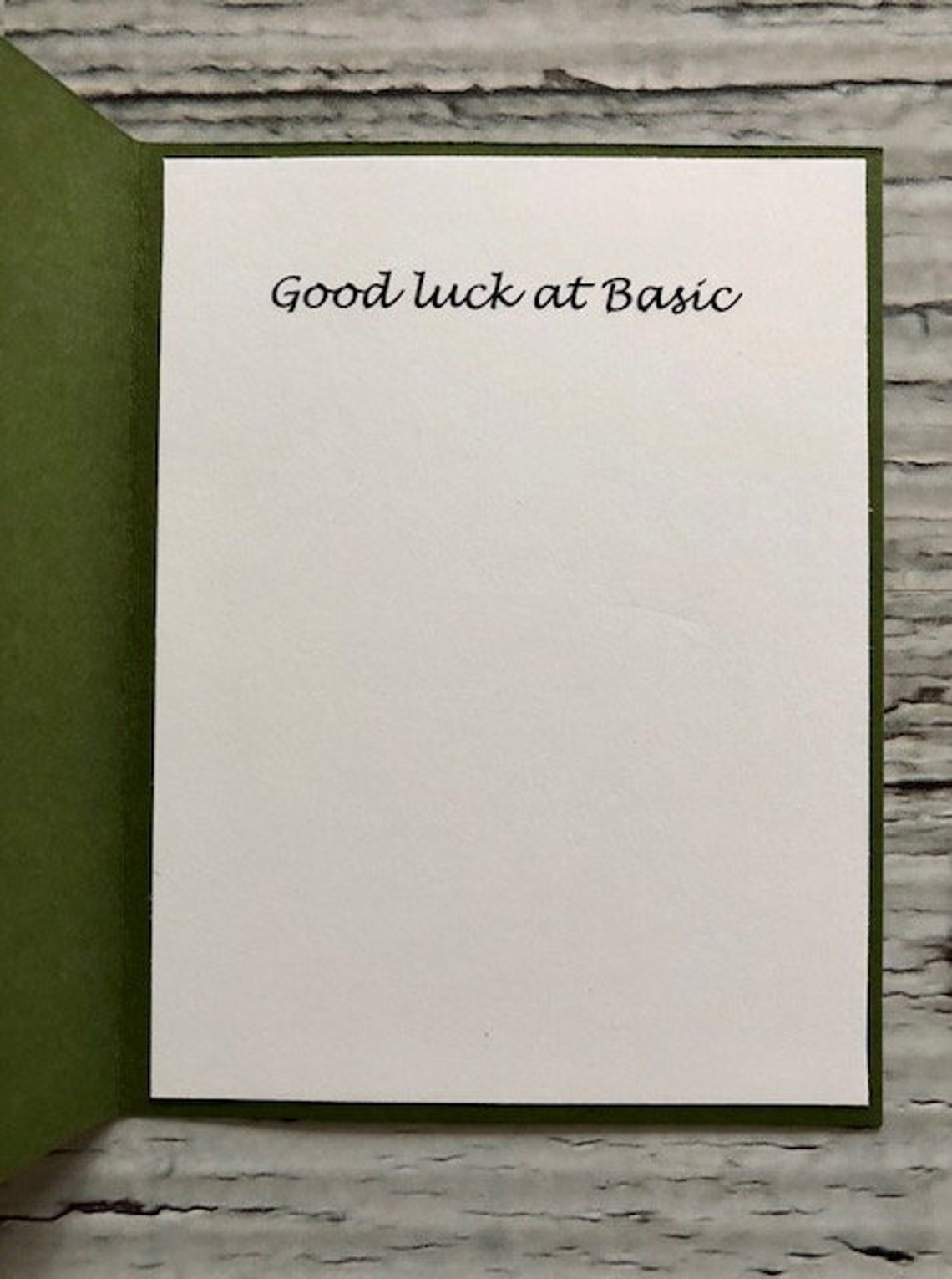 Handmade Card for Military Recruit, Military Card, Boot Camp/ Basic ...