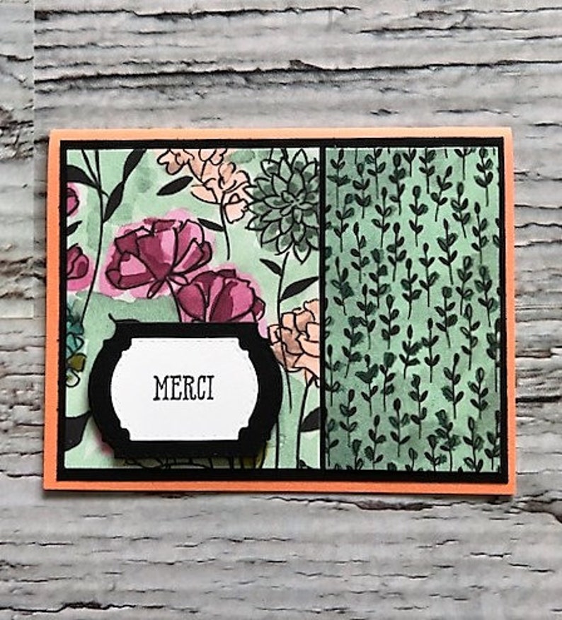 FRENCH Handmade Thank You Card, Carte De Remerciement En Français, Card ...