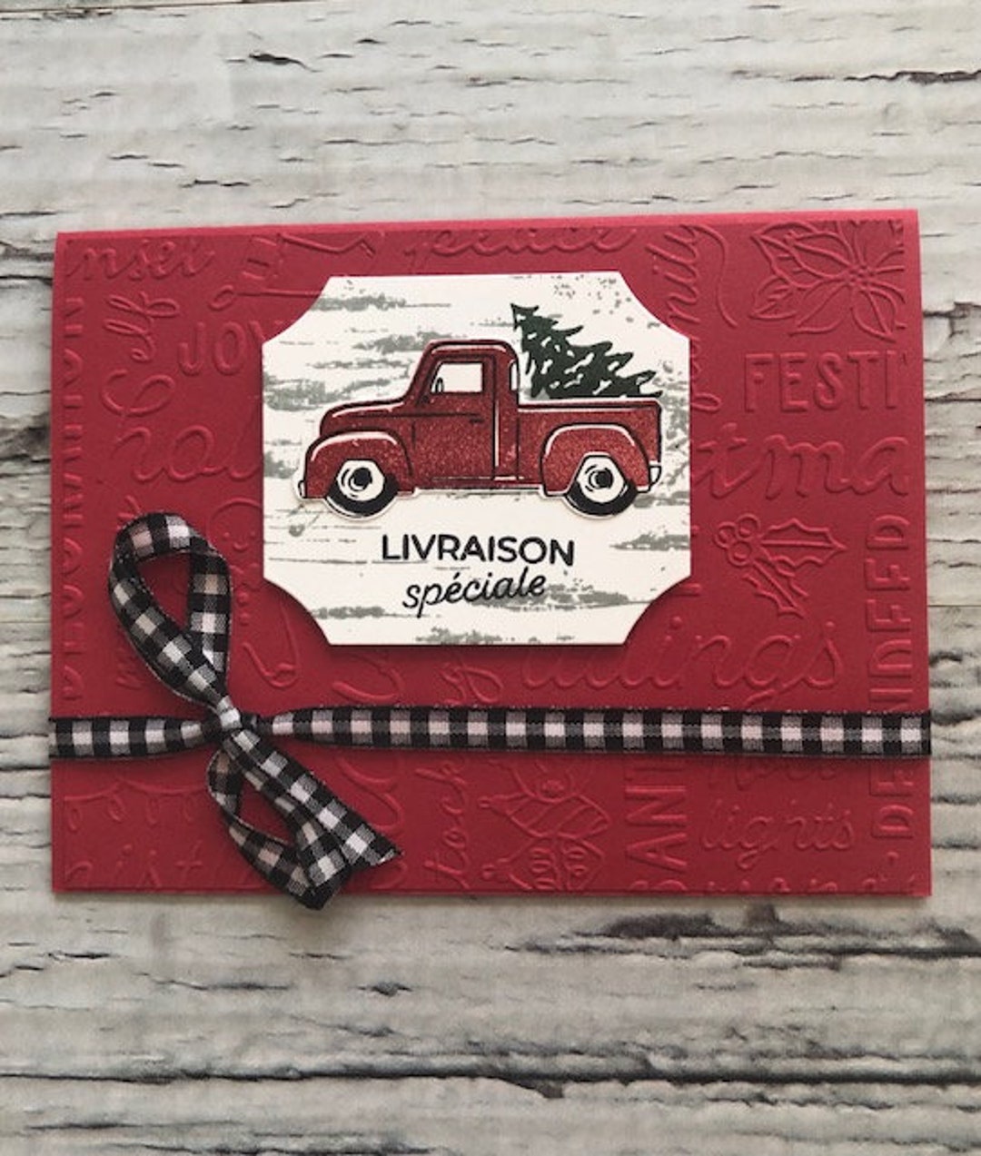 FRENCH Handmade Christmas Cards Cartes De Noel En Français - Etsy