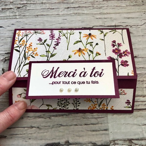 Carte Remerciement En Français - Etsy