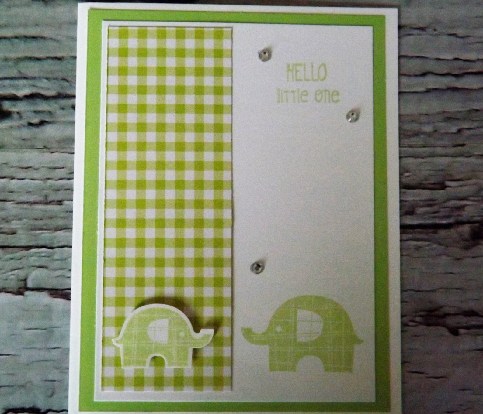 Handmade Baby Card, Baptism Card, Welcome Baby Card, Blank Baby Card ...