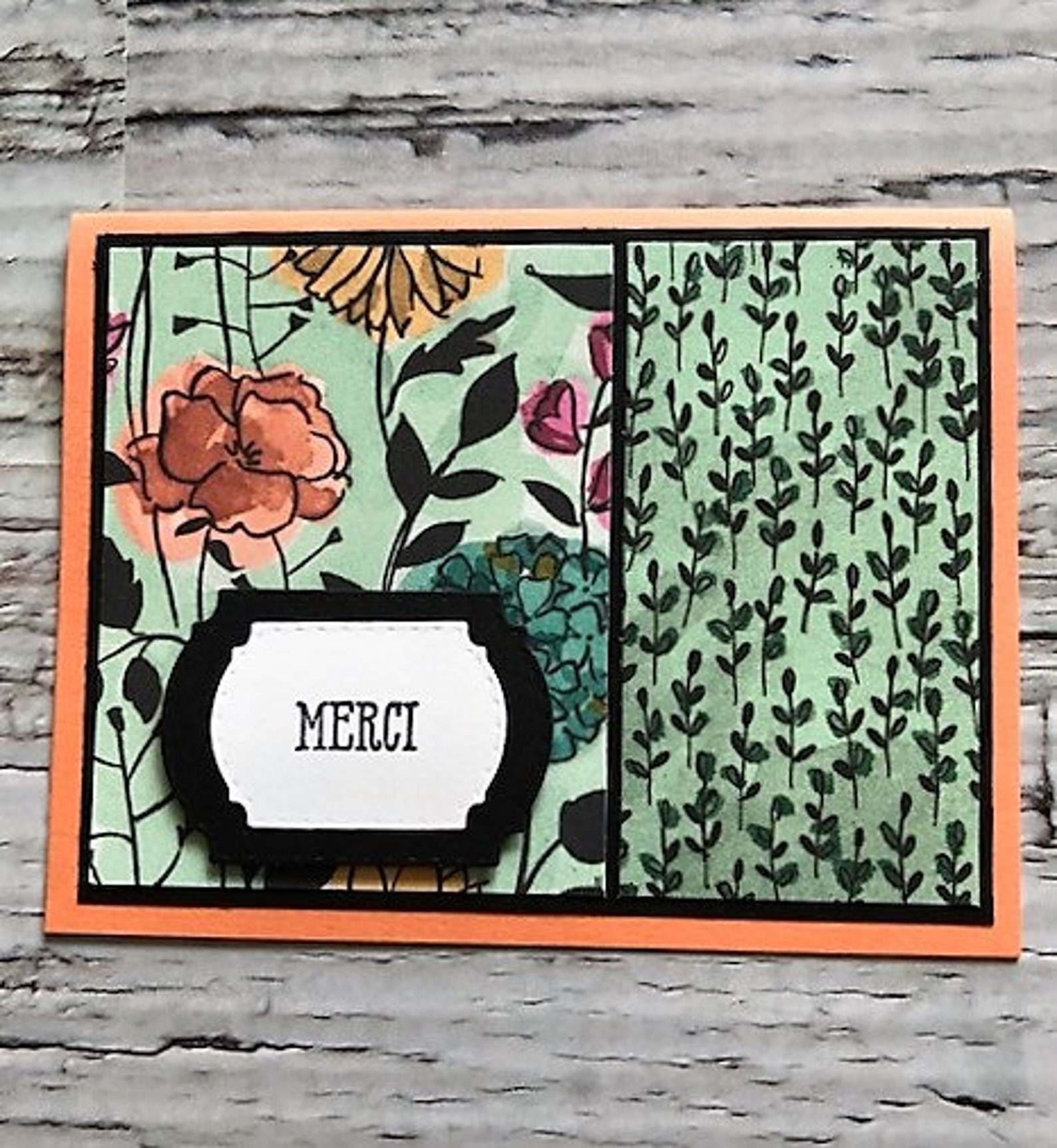 FRENCH Handmade Thank You Card, Carte De Remerciement En Français, Card ...