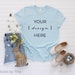 Bella Canvas 3001 Mockup | Heather Ice Blue T-shirt Flat Lay (digital ...