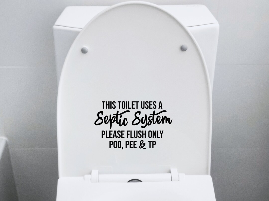 Septic Tank Sign Bathroom Toilet: Friendly Reminder to Be Kind Only ...