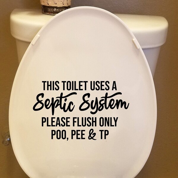 Funny Bathroom Signs for Septic Tank - Etsy