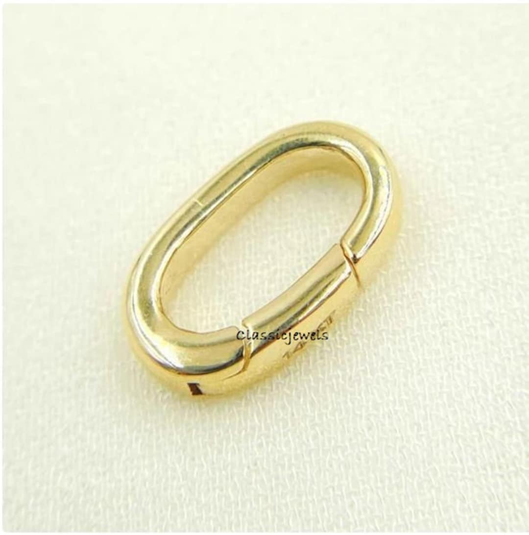 Beautiful Oval Lock Silver Clasp for Necklace Bracelet, 925 Sterling ...