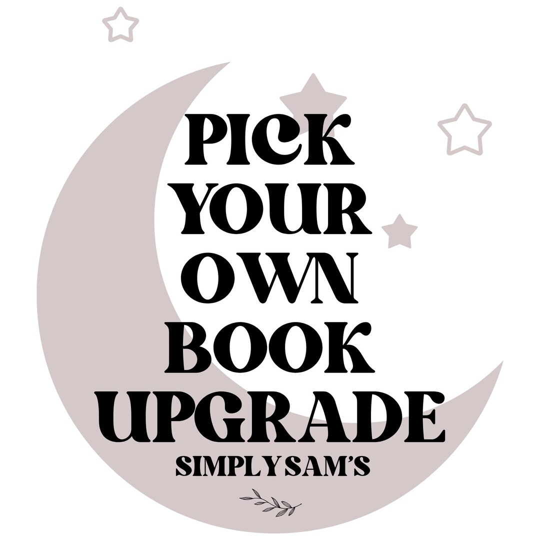Pick Your Book Upgrade - Etsy
