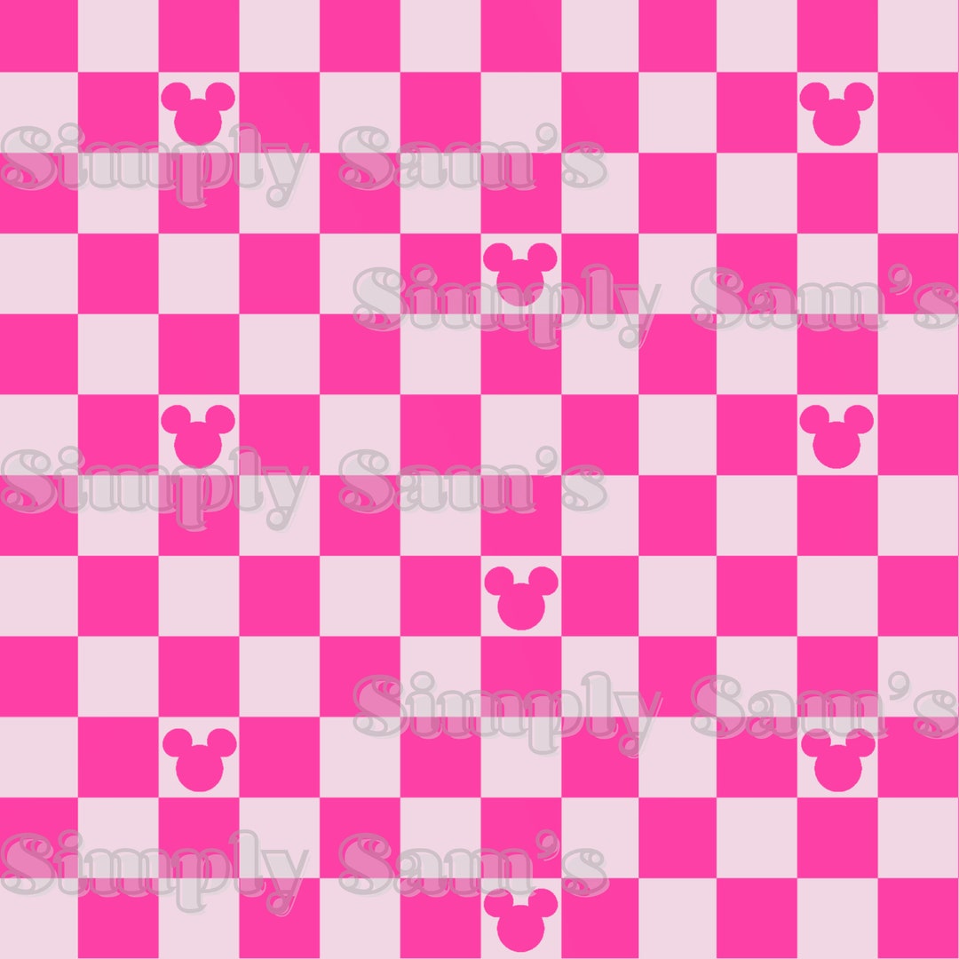Hot Pink and Light Pink Checkered Digital Download - Etsy