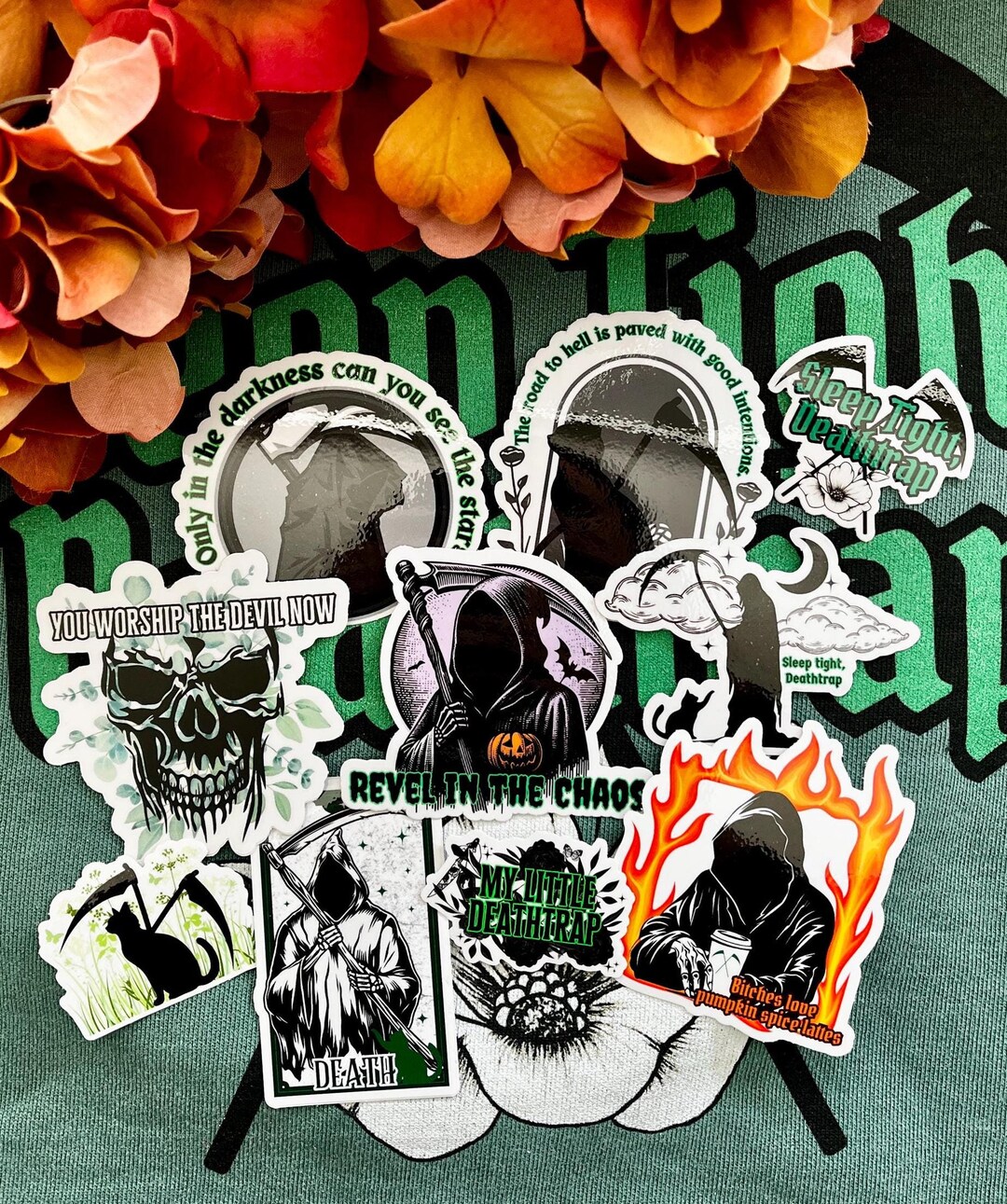 Deathtrap | Alexandra St Pierre | Waterproof Stickers | - Etsy