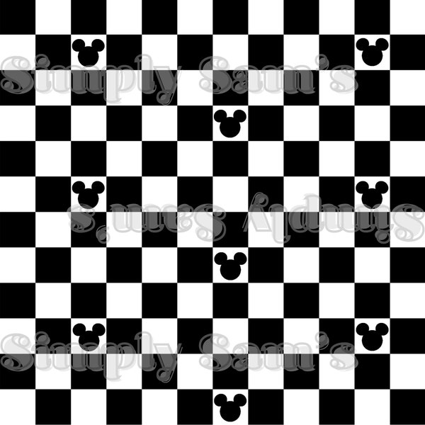 Mickey Mouse Seamless Pattern - Etsy