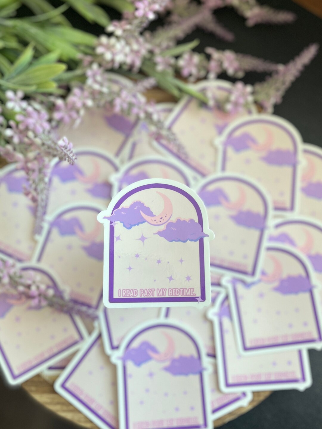 I Read Past My Bedtime Night Sky Sticker - Etsy