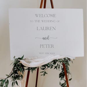 Custom Wedding Welcome Entry Sign, Welcome Wedding Signs, Custom Vinyl ...