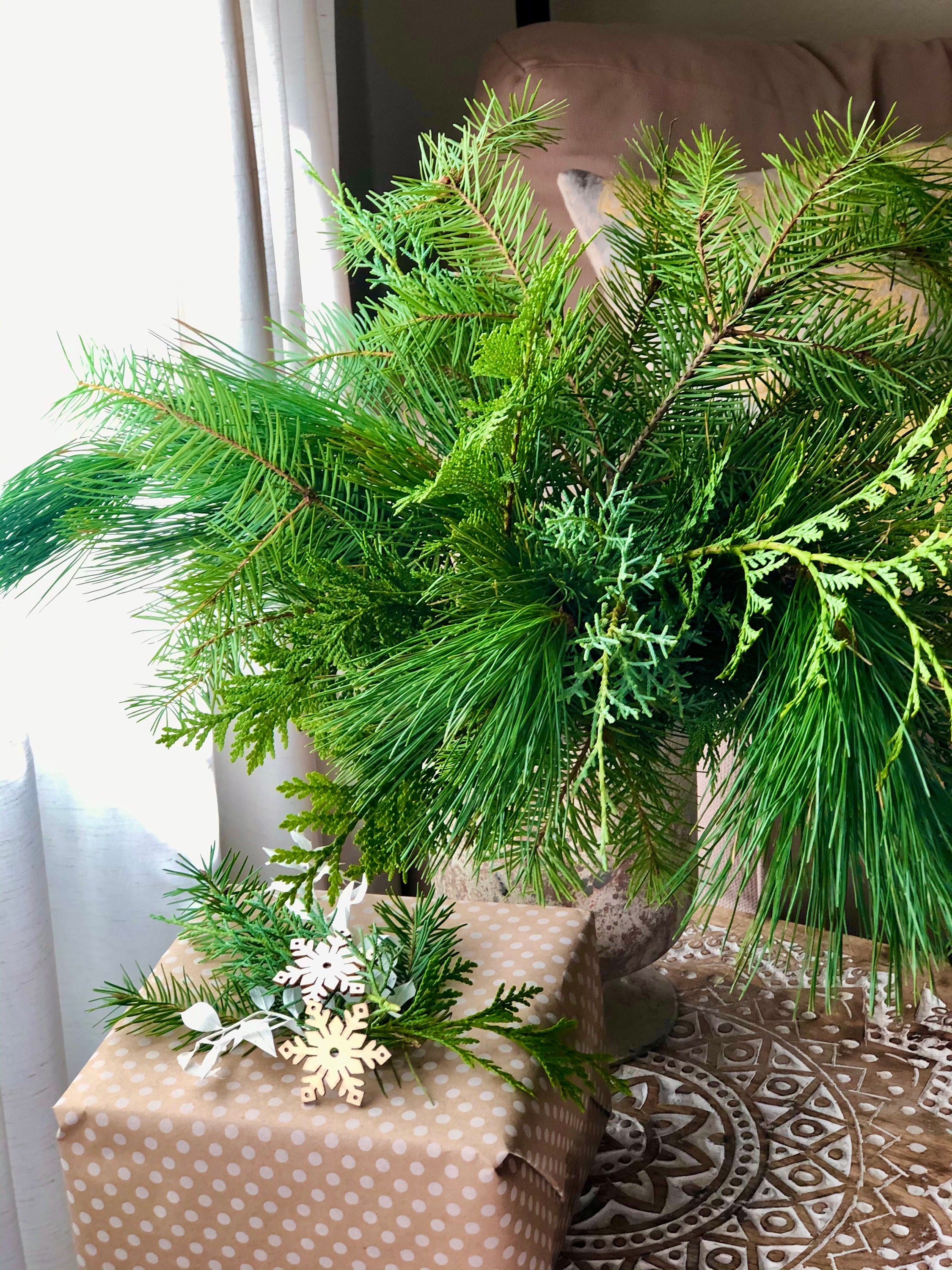Fresh Mixed Christmas Evergreens Bundles for Holiday Decor - Etsy
