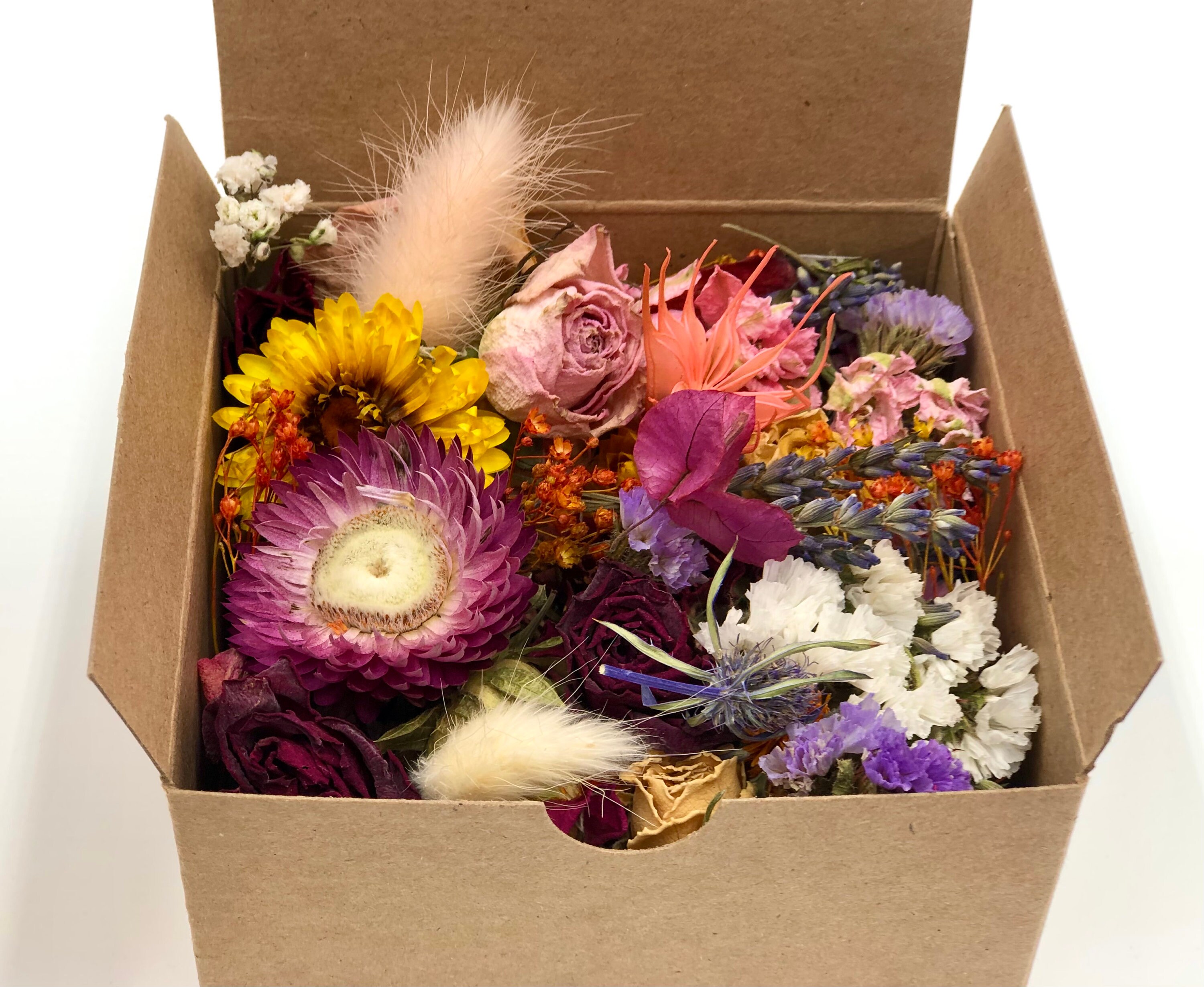 Dried Flower Colorful Craft Box Mixed Dried Flowers Confetti - Etsy