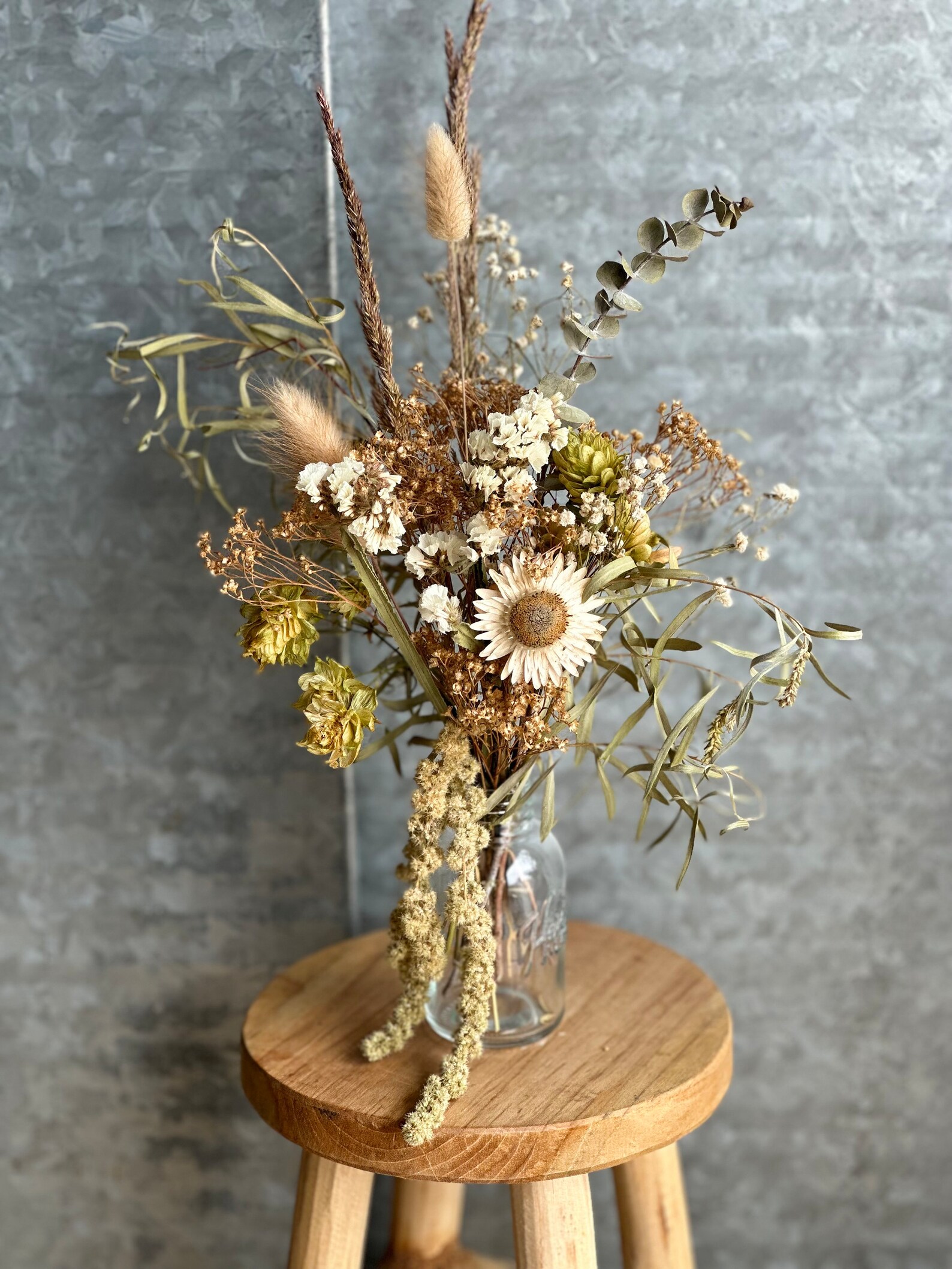 Boho Dried DIY Flower Craft Box, Mixed Dried Flowers, Cake and Table ...
