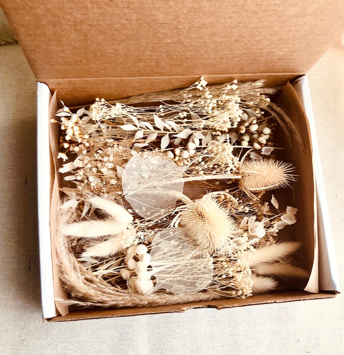 Boho Dried Flower Craft Box Mixed Dried Flowers Cake Decor - Etsy