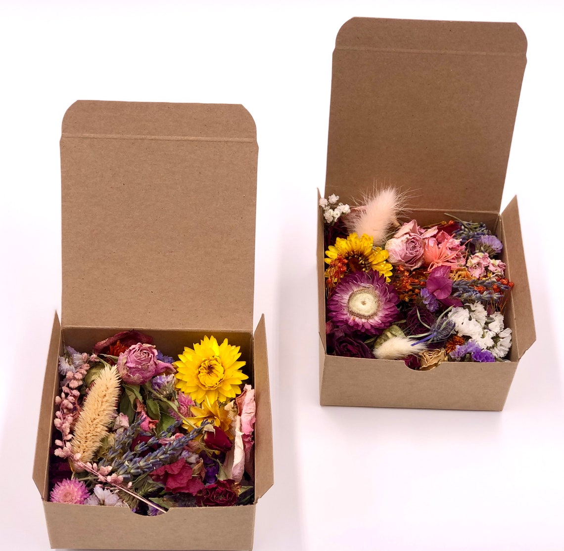 Dried Flower Colorful Craft Box Mixed Dried Flowers Confetti - Etsy