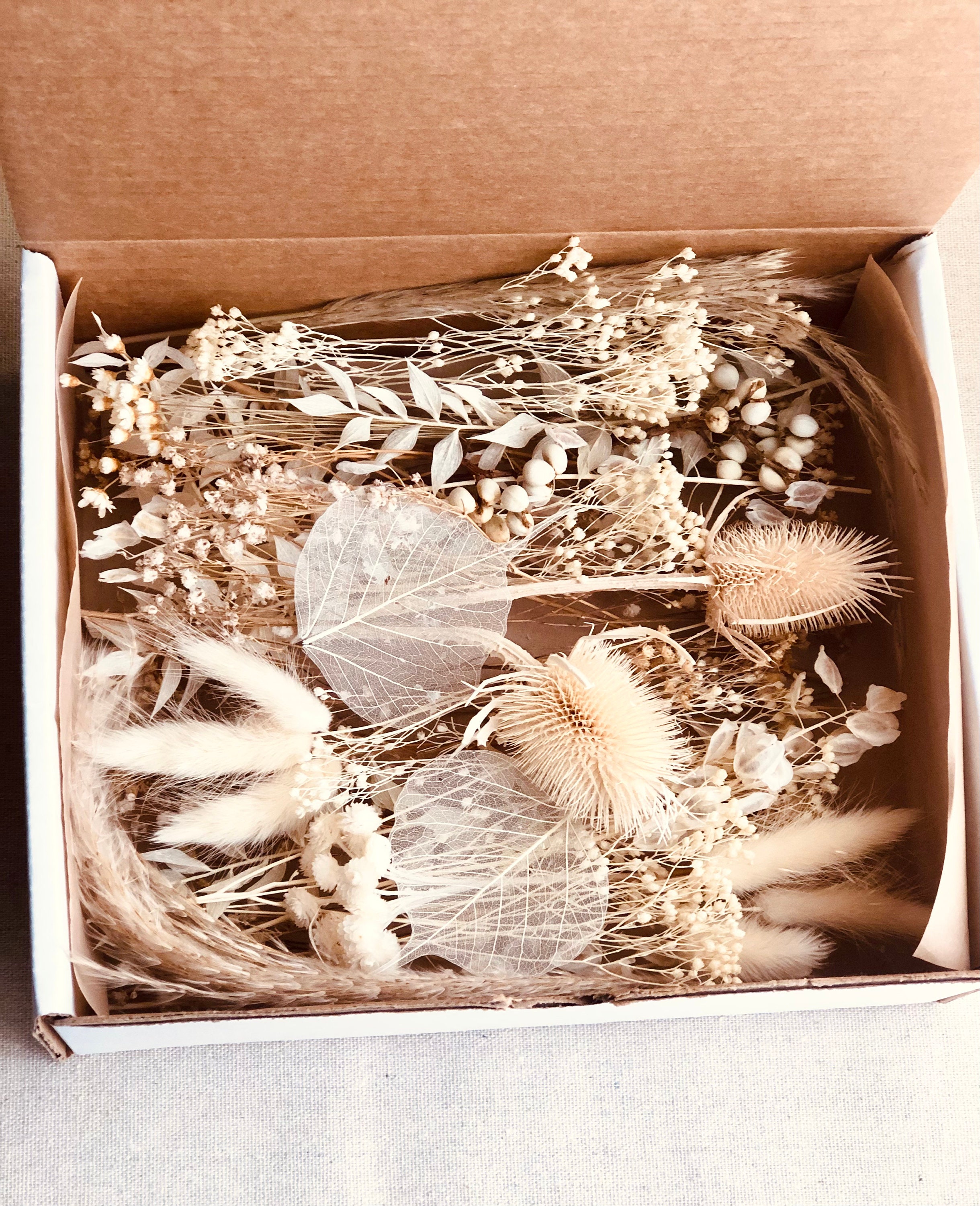 Boho Dried Flower Craft Box, Mixed Dried Flowers, Cake Decor, Table ...
