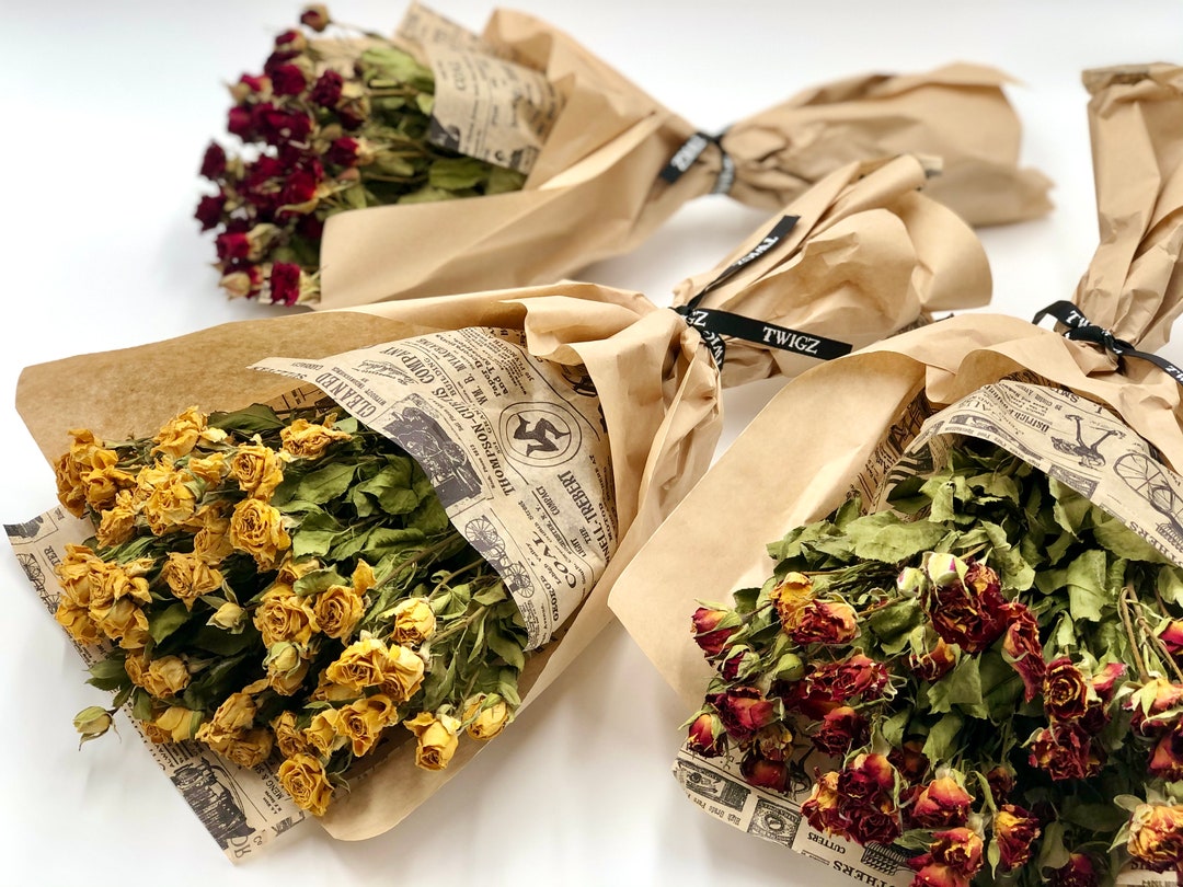 Dried Spray Roses, Mother's Day, Miniature Real Roses, Small Dried Rose ...