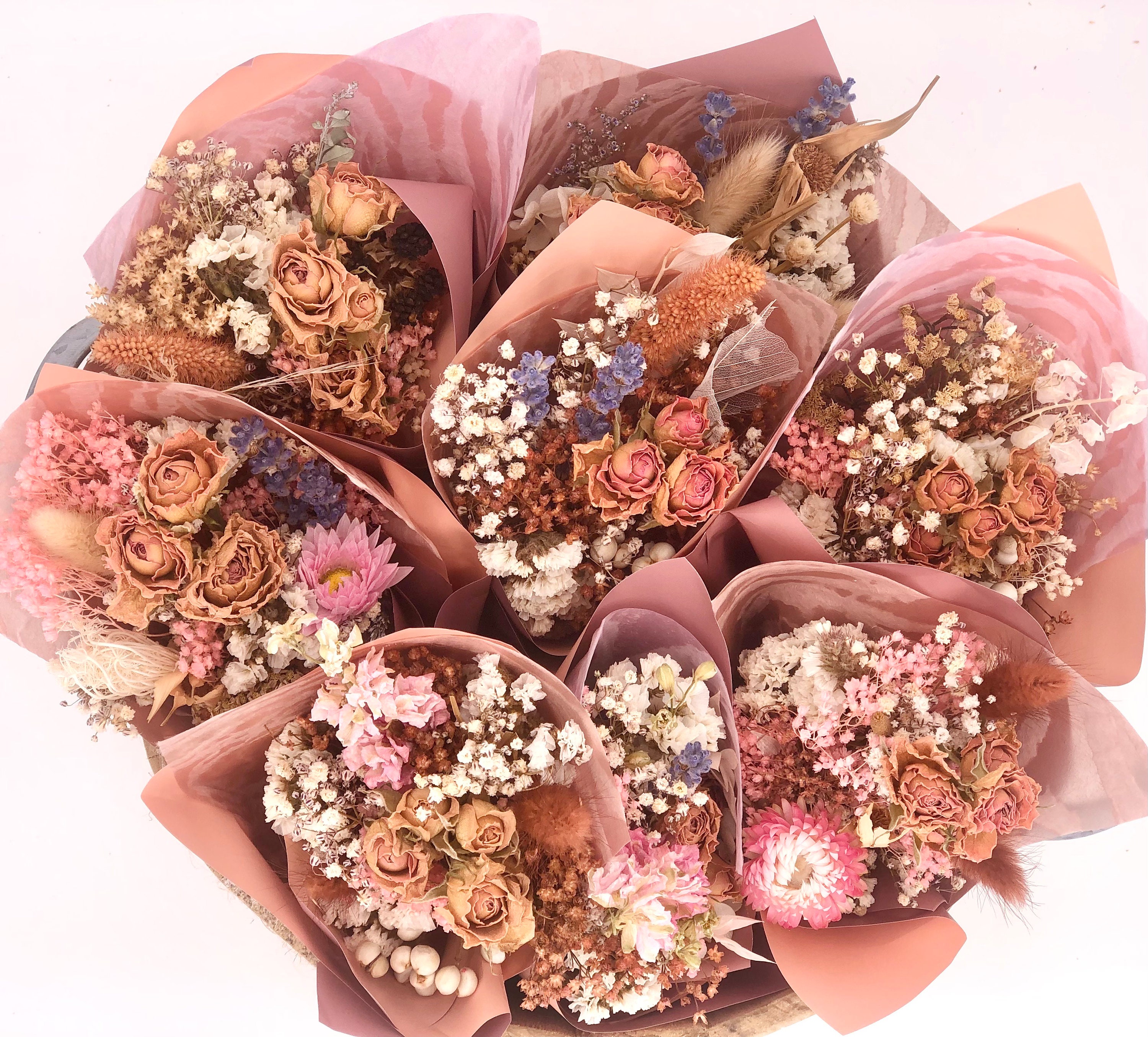 Petite Mini Dried Flower Bouquet Natural Everlasting Dry | Etsy
