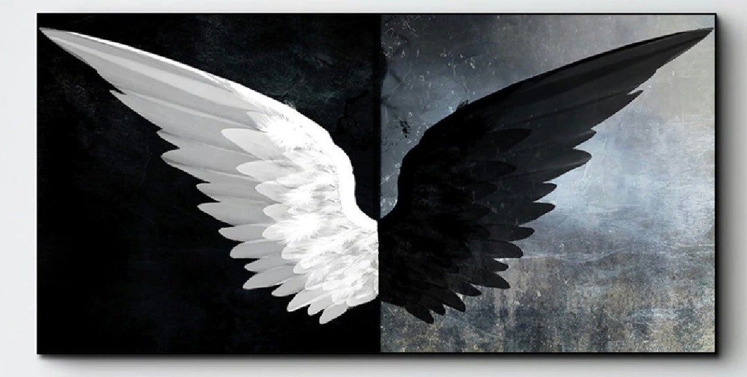 Yin and Yang Wings Art Success Canvas Wall Art Collection for Investors ...