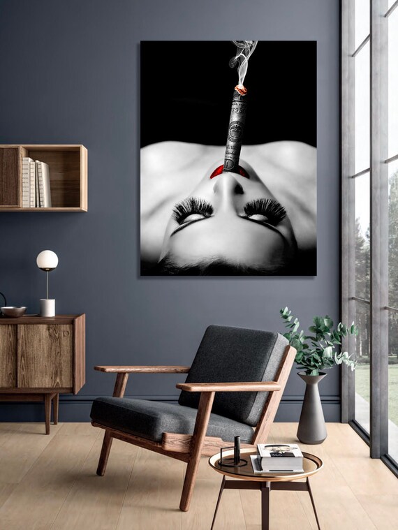 C-note Smoke Motivational Success Canvas Wall Art Collection | Etsy