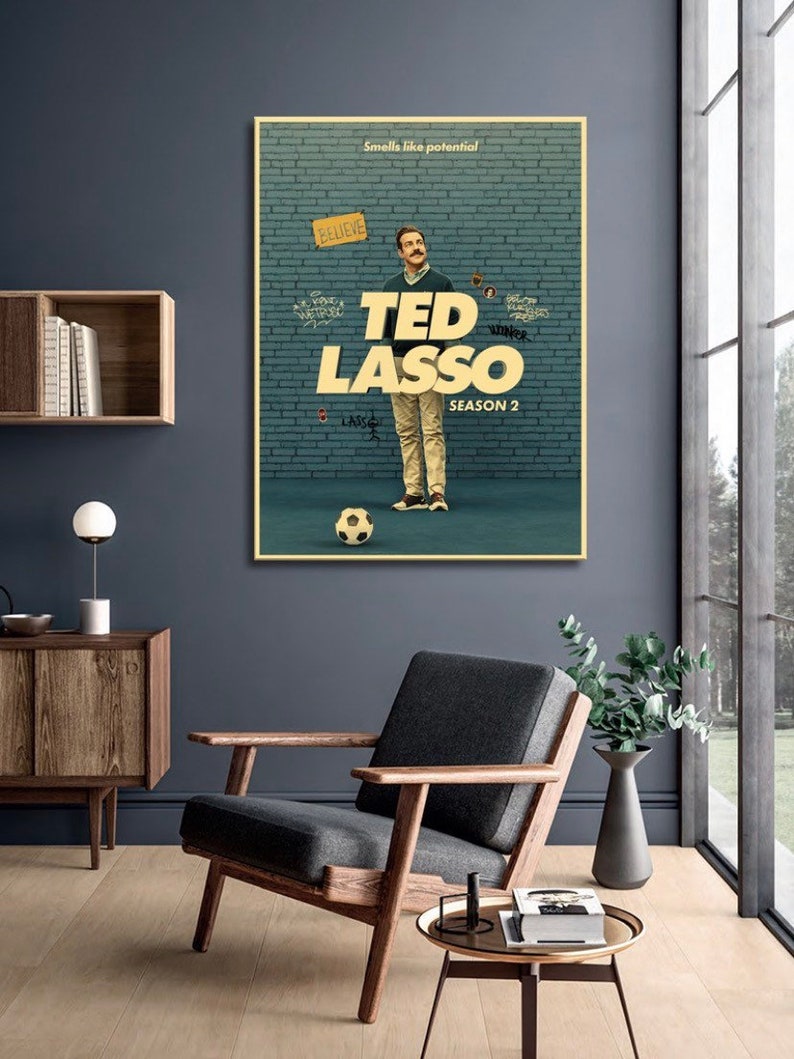 Ted Lasso Wall Art Ted Lasso Believe Jason Sudeikis Ted Etsy Ireland