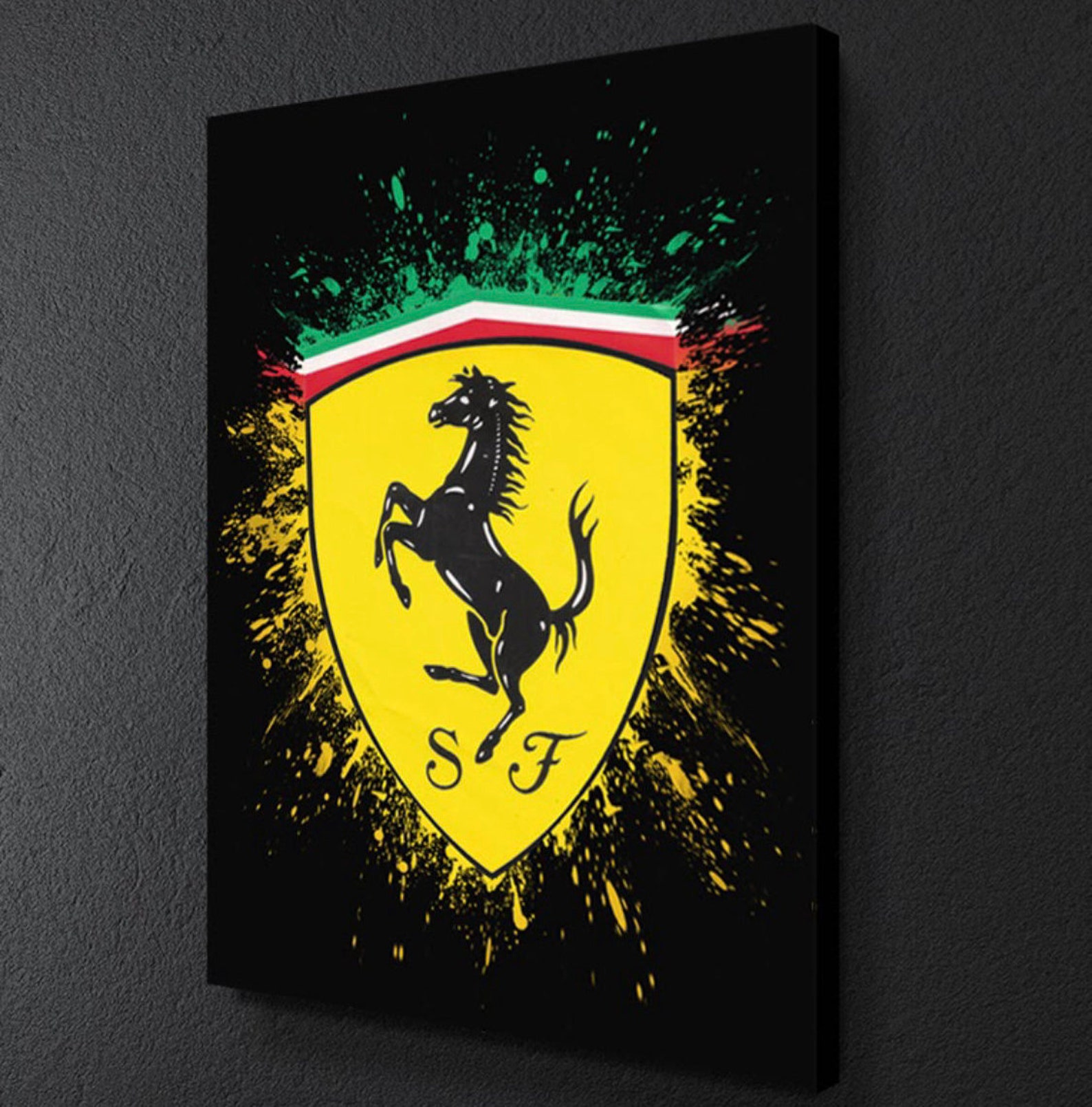 Sports Car Canvas Car Racing Cars Car Art Man Cave Home Decor Race Car ...