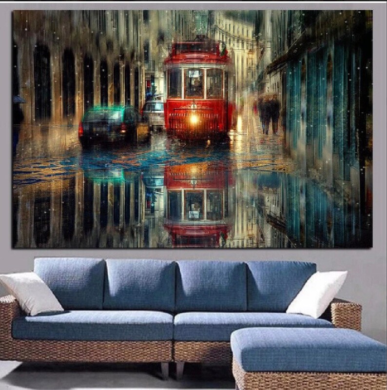 Vintage Bus Wall Art - Country - Wall Decor - Print - Art Print ...
