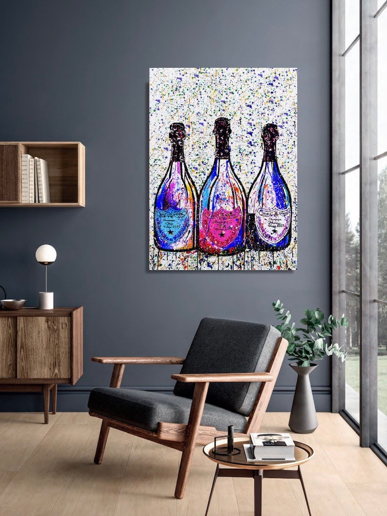 Champagne Wall Art - Elegant Canvas Décor for Champagne Parties - Free ...