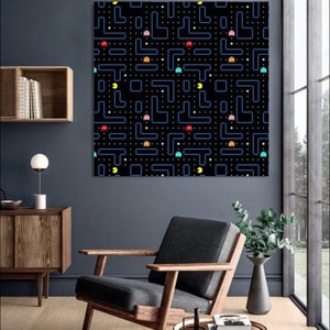 PAC Man Video Game Canvas Collection for Gamers Free Shipping Highest ...