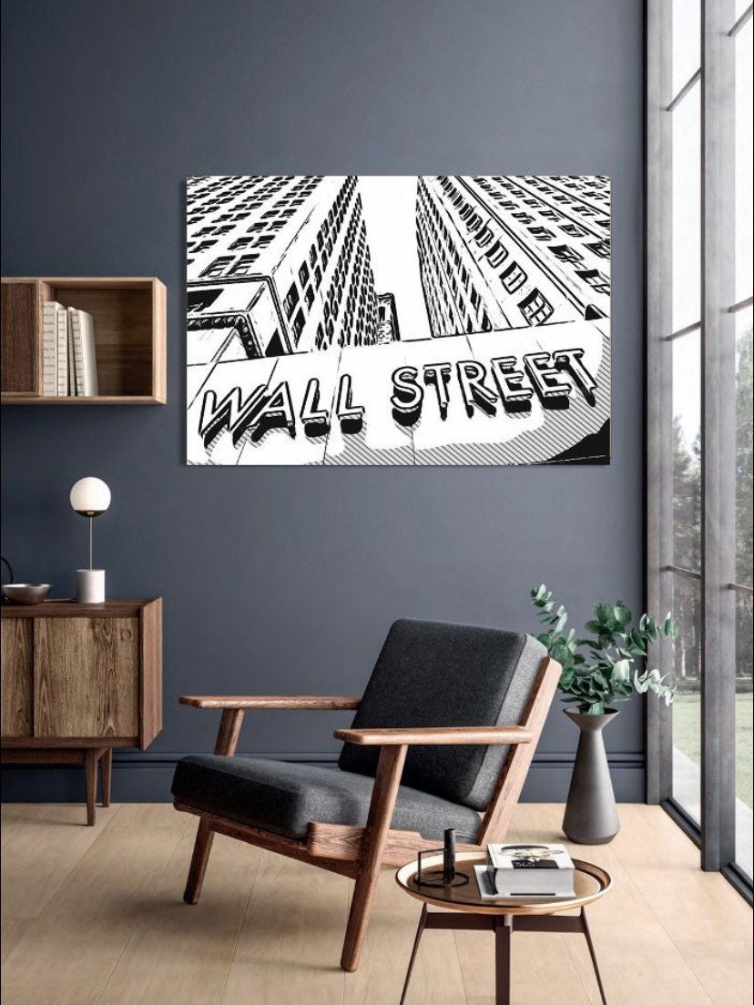 Oversized Wall Street Poster Art - Etsy